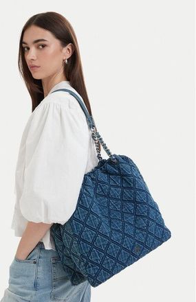 Tommy Hilfiger Handtasche Th Feminine Tote Denim AW0AW18866 Blau