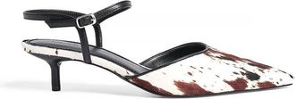NA-KD Pumps aus Leder mit Kuhmuster-Multi