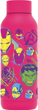 Quokka SOLID X MARVEL Thermosflasche aus Edelstahl, doppelwandig, Avengers Neon