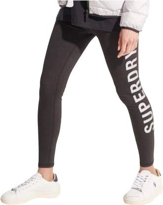 Superdry Femme, Sport, Noir, Taille: 36 FR Essentiel 7/8 Leggings