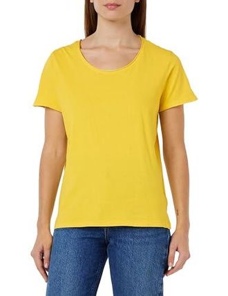 Timezone T- Shirt Basique, Jaune, M Femme
