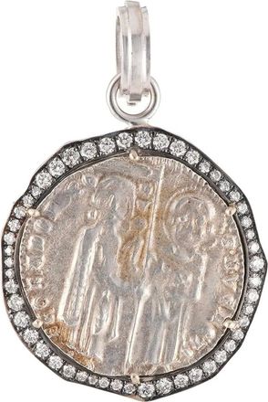 Sylva & Cie. pendentif Venician en or blanc 18ct à diamants - Argent