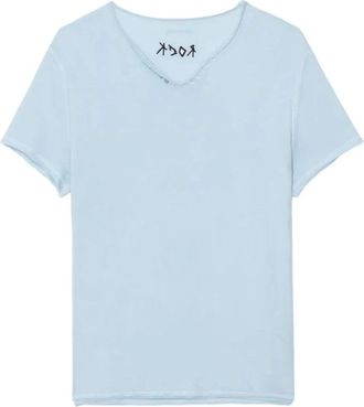 Zadig&Voltaire Homme, Tops, Bleu, Taille: XL Monastir T-shirt