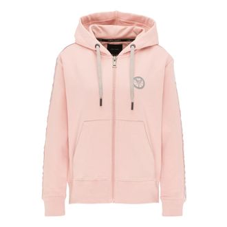 Carlo Colucci Basic Sweat Jacket - - Sweatshirts & Hoodies - Damen - Rosa - L
