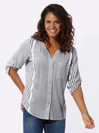 Witt Klassische Bluse Streifenbluse 3/4-Arm