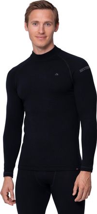 Danish Endurance Merino Thermo Langarm Shirt Herren, Funktionsshirt, Extreme K&auml;lte, Skiunterw&auml;sche Herren, Schwarz, XXL