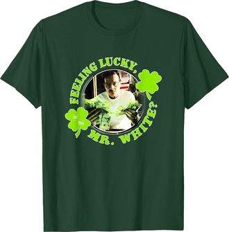 Breaking Bad Felling Lucky Mr. White Shamrock St. Patricks Day TV Show T-Shirt
