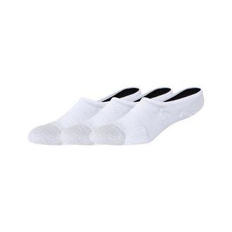 New Balance Unisexe Active Invisible No Show Socks 3 Pack en Blanc, Poly Knit, Taille XL