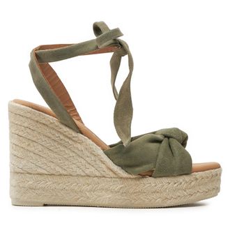 Maneb&igrave; Espadrilles Manebi Hamptons Wedge Espadrilles With Knot W 0.1 WS Gr&uuml;n