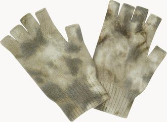 Kujten Mitaines cachemire courtes tie & dye, 4 fils - Mitaines Kappa Bleach