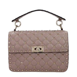 Valentino Garavani Rockstud Sacs &agrave; main Femme Cuir Rose/Rose Poudr&eacute;