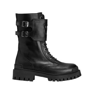 Pinko Pinko - Bottes &agrave; lacets - Femme - Chaussures - Noir - Taille: 40 EU