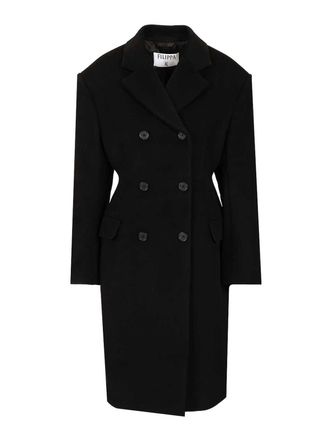 Filippa K Manteau Au Genou - Noir