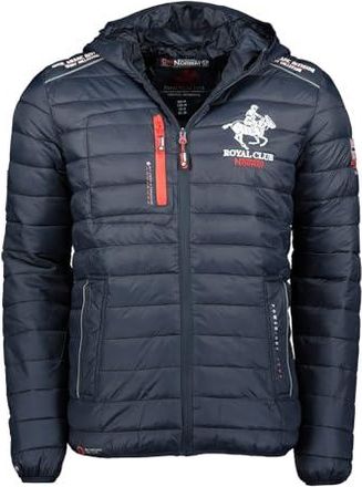 Geographical Norway BRICK BLACK GTX MEN 068 BLACK (WY6357H/GN-NOIR) Veste dhiver à capuche pour homme avec doublure en polaire chaude et confortable Noir, Marine, 7XL