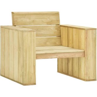 vidaXL Vidaxl - Chaise de jardin 89x76x76 cm Bois de pin impr&eacute;gn&eacute;