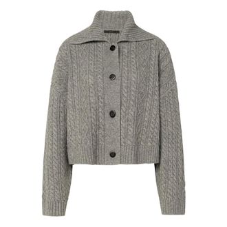 Windsor Cardigan - - Knitwear - Damen - Grau - L