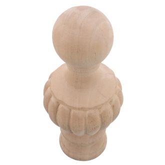 Artibetter Holzgel&auml;nderabschluss 24cm Vase Form Unbemalt Dekorativer Treppenaufsatz Bettpfosten Zierelement f&uuml;r Selbstgemacht und Wohndekor