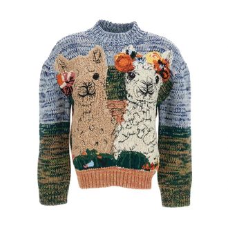 Stella McCartney Pullover mit Alpakamuster und Rollkragen - - Knitwear - Damen - Mehrfarbig - S