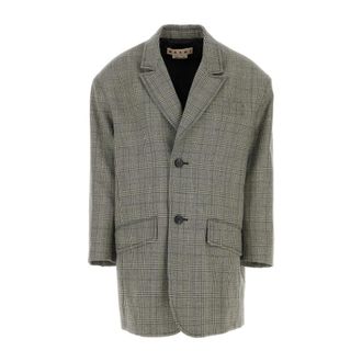 Marni Bestickter Woll-Oversize-Blazer - - Coats - Damen - Mehrfarbig - 2XS
