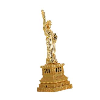 Pretyzoom Kleine Statue Freiheitsstatue Metall Handwerk Deko Statue Büroornament Für Schreibtisch Figurine Souvenir