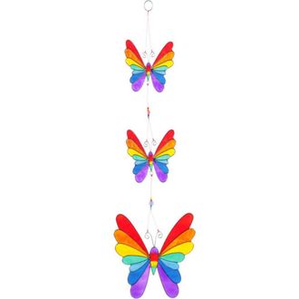 Jones Home & Gift Jones Home and Gift String of Butterflies Suncatcher, mehrfarbig, 0,5 x 15 x 55 cm