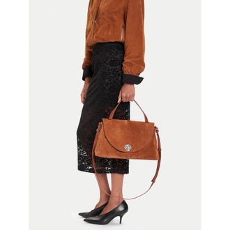 Coccinelle Handtasche Coccinelle Toc Coccinellenikla Suede Bim E1 TOC 18 01 01 Braun