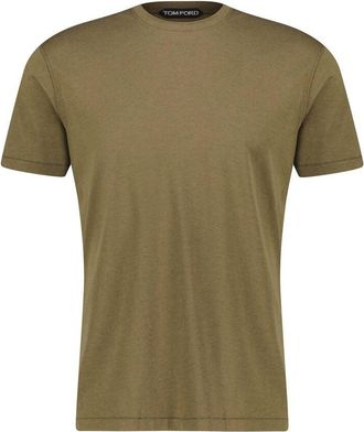 Tom Ford Herren T-Shirt aus Lyocell aus Baumwolle Regular Fit