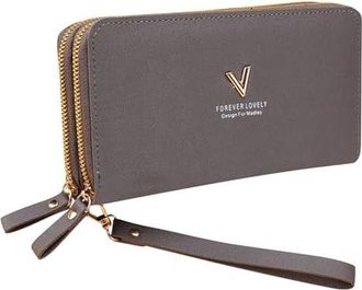 Generic Petit sac &agrave; main pour femme avec fermeture &eacute;clair et bracelet en cuir synth&eacute;tique - Design moderne avec compartiments et porte-cartes - Pour le quotid