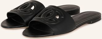 Dolce & Gabbana Pantoletten schwarz