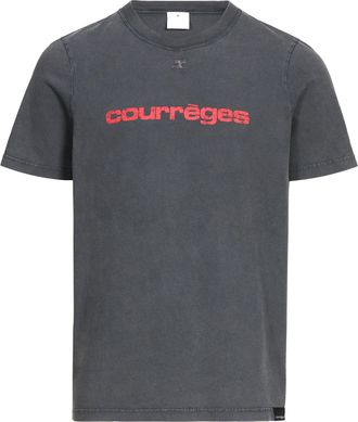 Courr&egrave;ges T-shirt col rond en coton