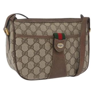 Gucci Sac bandouli&egrave;re GG Canvas Vintage Pre-owned - Femme - Pre-owned - Beige - Taille: ONE Size