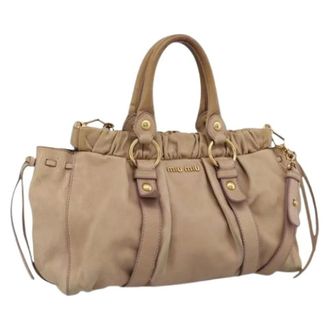 Miu Miu Sac &agrave; main Pre-owned - Femme - Pre-owned - Beige - Taille: ONE Size