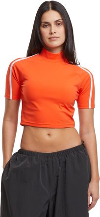 Urban Classics Ladies High Neck Short Tee signalred, XL