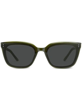 Gentle Monster lunettes de soleil Tote KC2 &agrave; monture carr&eacute;e - Vert