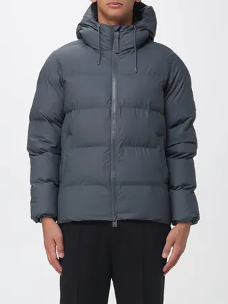 Rains Kurze Stepp-Pufferjacke Alta mit Kapuze, wasserabweisend und winddicht