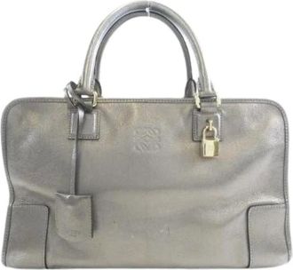 Loewe Sac &agrave; main Amazona en ch&egrave;vre Pre-owned - Femme - Pre-owned - Gris - Taille: ONE Size