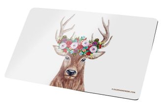 Gilde Fr&uuml;hst&uuml;cksbrettchen Brotbrettchen Brettchen, Hirsch Heimat 23,5 x 14,5cm (Heimat Liebe)