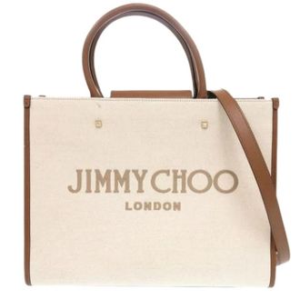 Jimmy Choo London Pre-owned Canvas Schultertasche - - Pre-owned - Damen - Beige - ONE SIZE