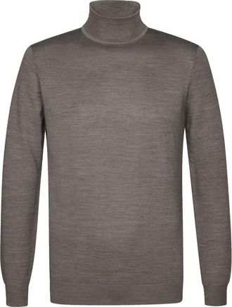 Profuomo Leichter Rollkragenpullover aus maschinenwaschbarer Merinowolle in