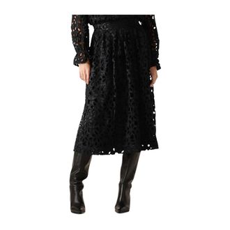 Kudibal Copenhagen Eleganter Midirock aus Spitze - - Skirts - Damen - Schwarzk - M