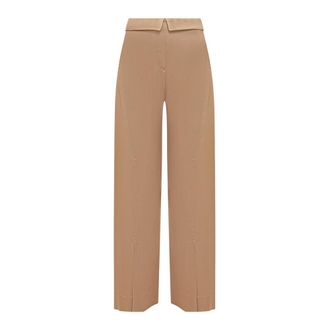 Alberta Ferretti Femme, Pantalons, Beige, Taille: 38 FR Long Pants