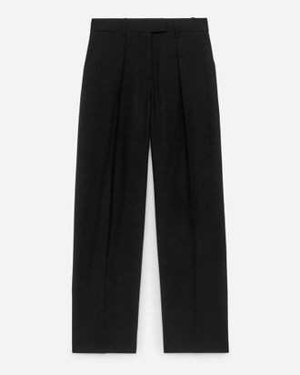 Arket Elegante Hose Mit Hohem Bund -Schwarz
