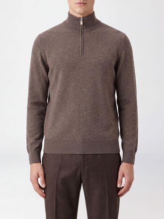 Brunello Cucinelli Slim-Fit Kaschmir-Rollkragenpullover mit halbem Rei&szlig;verschluss