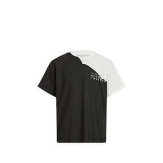 Maison Margiela T-shirt col rond bicolore