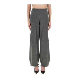 Fabiana Filippi Femme, Pantalons, Gris, Taille: 40 FR Pantalon fusel&eacute; &agrave; taille couliss&eacute;e