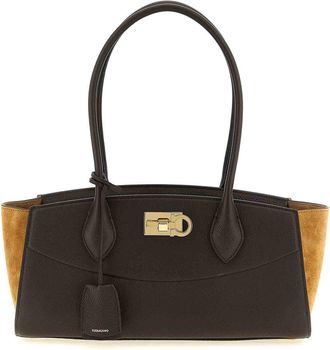 Ferragamo Sac Port&eacute; &Eacute;paule - Marron