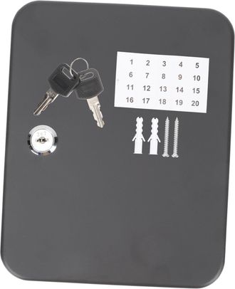 DOITOOL Schlüsselschrank Fächer mit Schloss Kompakte Schlüsselbox für Sichere Aufbewahrung Praktischer Schlüsselorganizer für Büro Zuhause Werkstatt Robust un