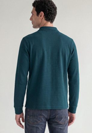 Street One Men Poloshirt mit Strickmuster