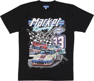 Market Schwarzes Herren Rundhals T-Shirt - - Tops - Herren - Schwarzk - S