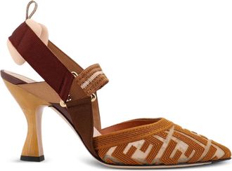 Fendi Colibr&igrave; Pumps mit spitzen Riemen - Braun